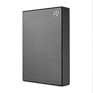 Seagate One Touch, 4TB, Portable External Hard Drive, PC Notebook & Mac USB 3.0, Space Grey, 1 Year Mylio Create, 4 mo Adobe CC Photography, Amazon Excl. (STKB4000405)