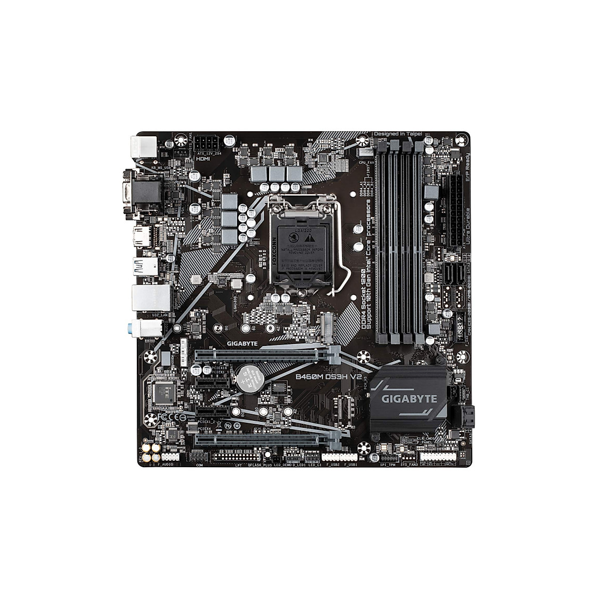 GIGABYTE B460M DS3H V2 (LGA 1200/ Intel/ B460/ Micro-ATX/M.2/ SATA 6Gb/s/USB 3.2 Gen 1/ Motherboard)
