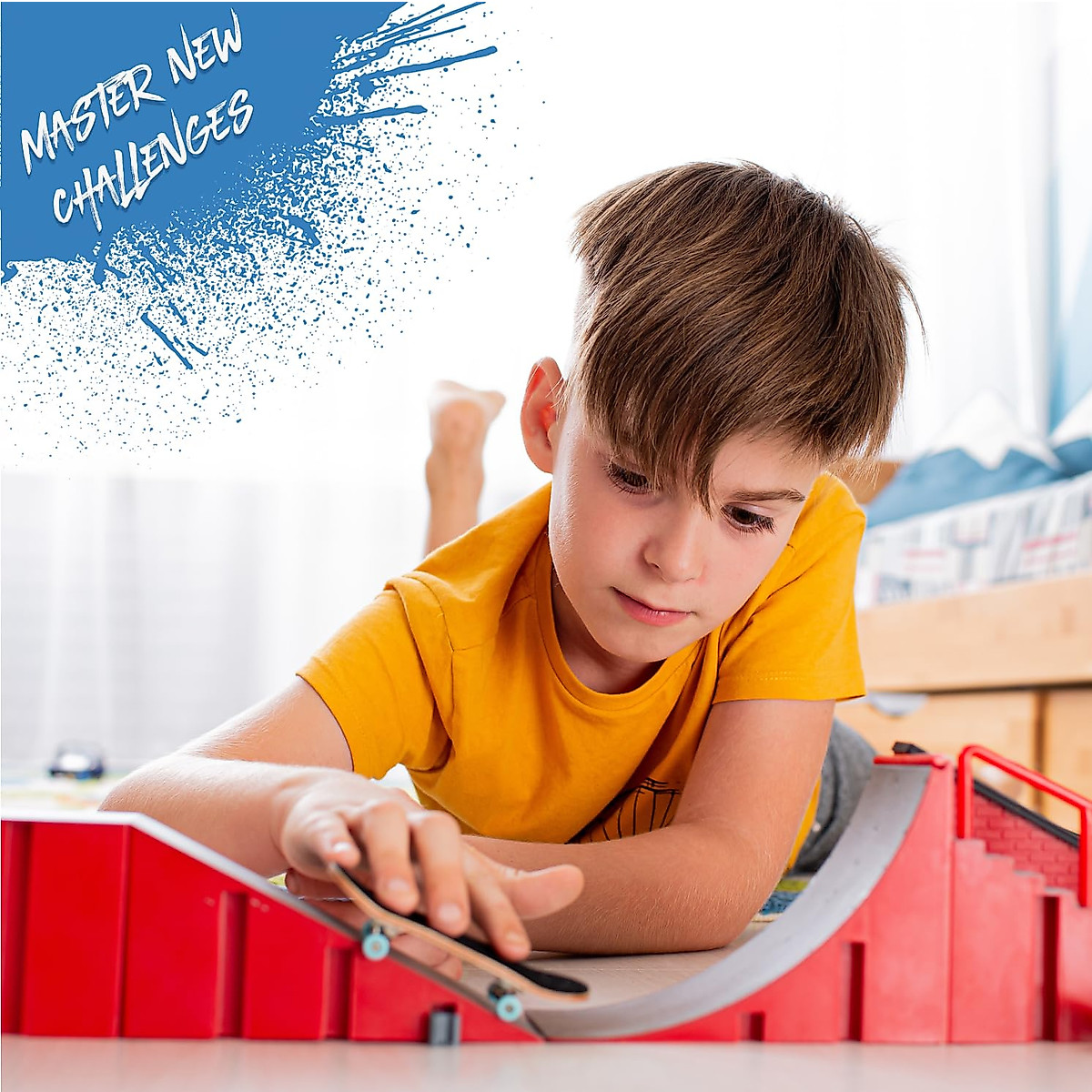 Magicat Premium Fingerboard Set I 12 Cool Finger Skateboards for Kids I Party Favors I Finger Boards for Kids I Finger Skateboard I 4 Year Old boy Birthday Gift