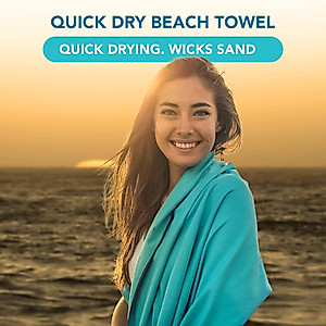 Youphoria Microfiber Travel Towel Fast Drying Lightweight - Quick Dry Towel for Camping, Beach, Backpacking, Hiking, & Sport