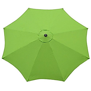 BELLRINO DECOR Replacement SAGE GREEN STRONG AND THICK Umbrella Canopy for 9ft 8 Ribs SAGE GREEN (Canopy Only)