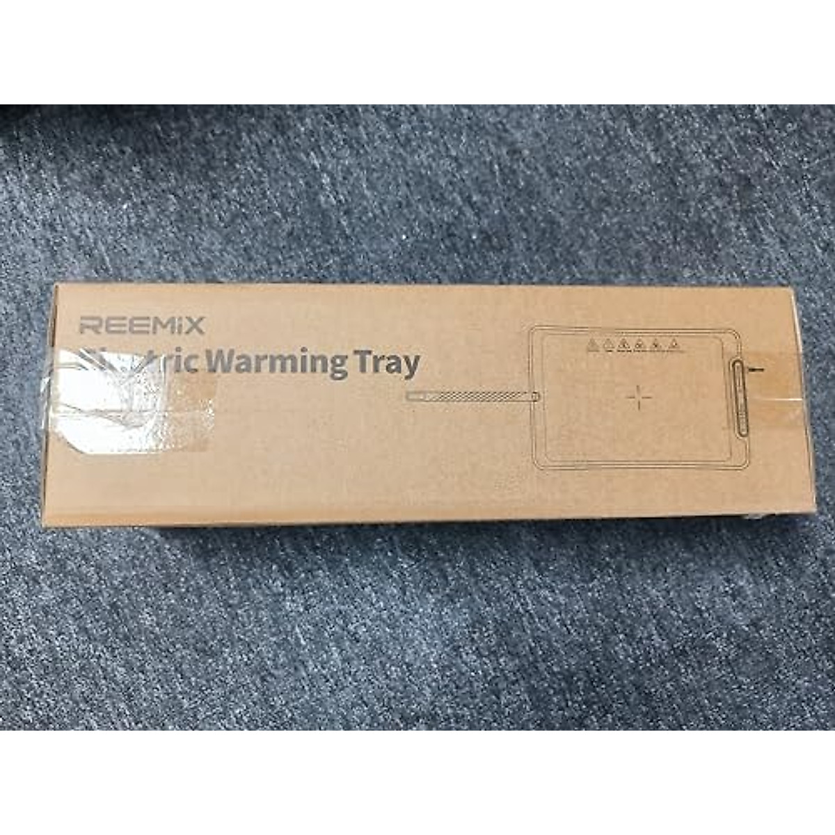 Reemix Electric Warming Tray, Foldable Food Warming Mat with Adjustable Max Temperature 212 Fahrenheit, Auto Shut-Off Food Warmer for for Gatherings, Parties, Everyday Use (Creamy White)