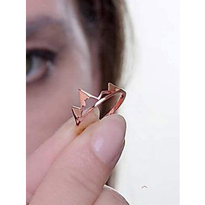 Dcfywl731 Stackable Rings for Women Trendy Stuff Knuckle Ring Cute Adjustable Arrow Knot Wave Star Moon Rings Set Jewelry Gifts Stocking Stuffers for Christmas Gifts 2024