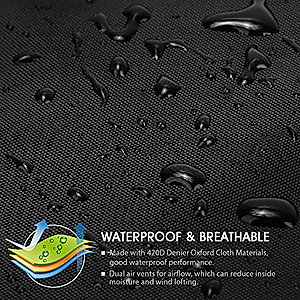 NEVERLAND Patio Furniture Set Cover Outdoor Rectangular Table Covers 420D Oxford Patio Table and Chair Covers UV Resistant Waterproof 67" L x 37" W x 27.5" H