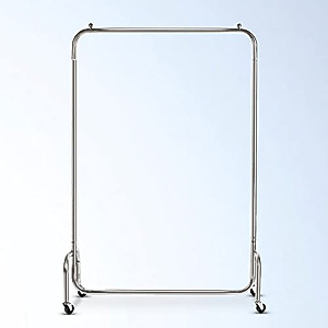 Vivianrack Clothes Garment Rack Heavy Duty Maximum Capacity 300 lb for Hanging Clothes Rack, Metal Clothing Garment Rack on Wheels with Brakes