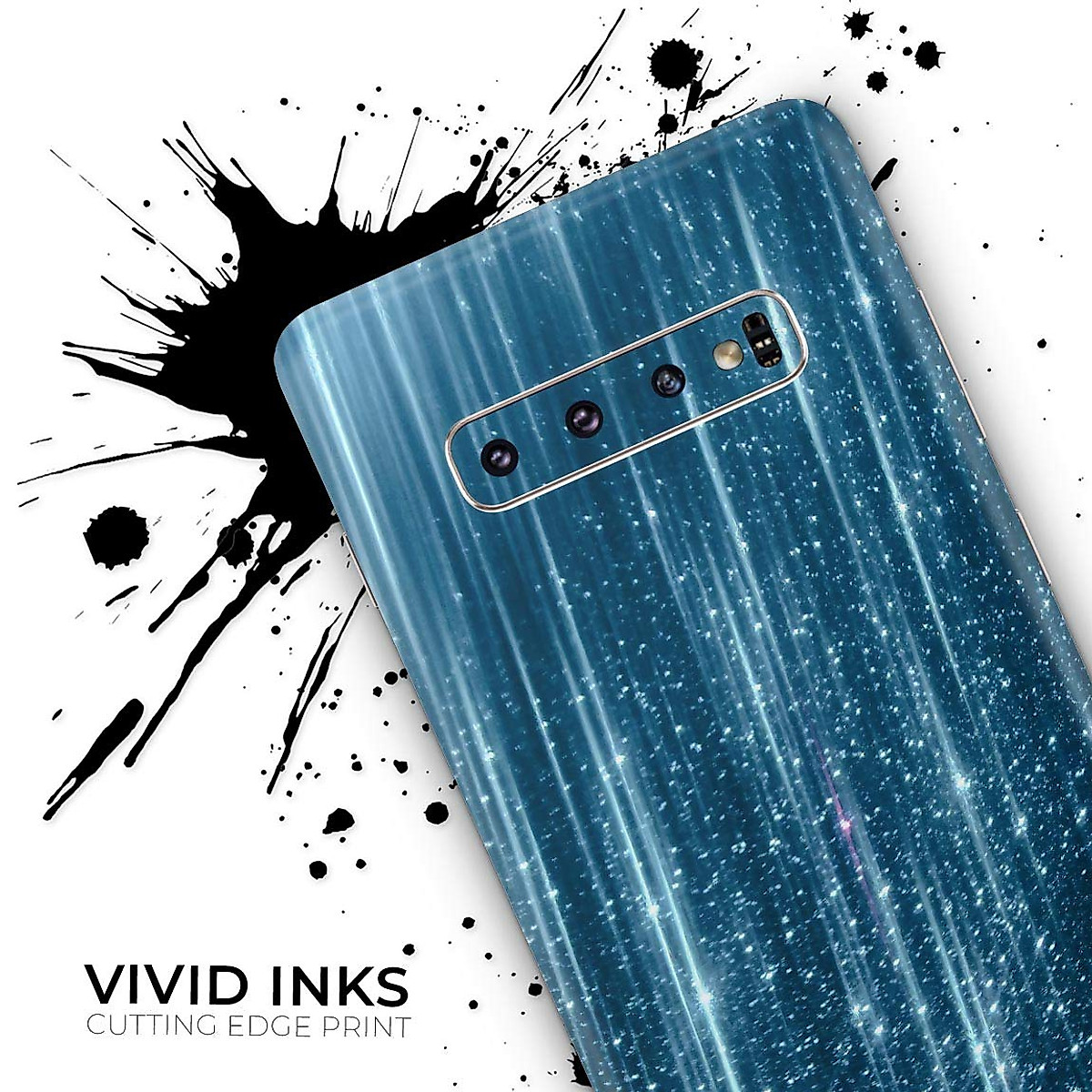 DesignSkinz Radiant Blue Scratched Surface Protective Vinyl Decal Wrap Skin Cover Compatible with The Samsung Galaxy S20 (Screen Trim & Back Glass Skin)