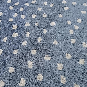 Restoration and Renovation Antelope Cheetah Blue Animal Contemporary Handmade 100% Woolen Area Rugs & Carpets (Blue, 6x9)