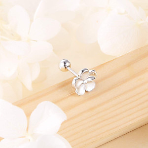 S925 Sterling Silver Cartilage Tragus Earrings Set Helix Conch Daith Piercing Jewelry