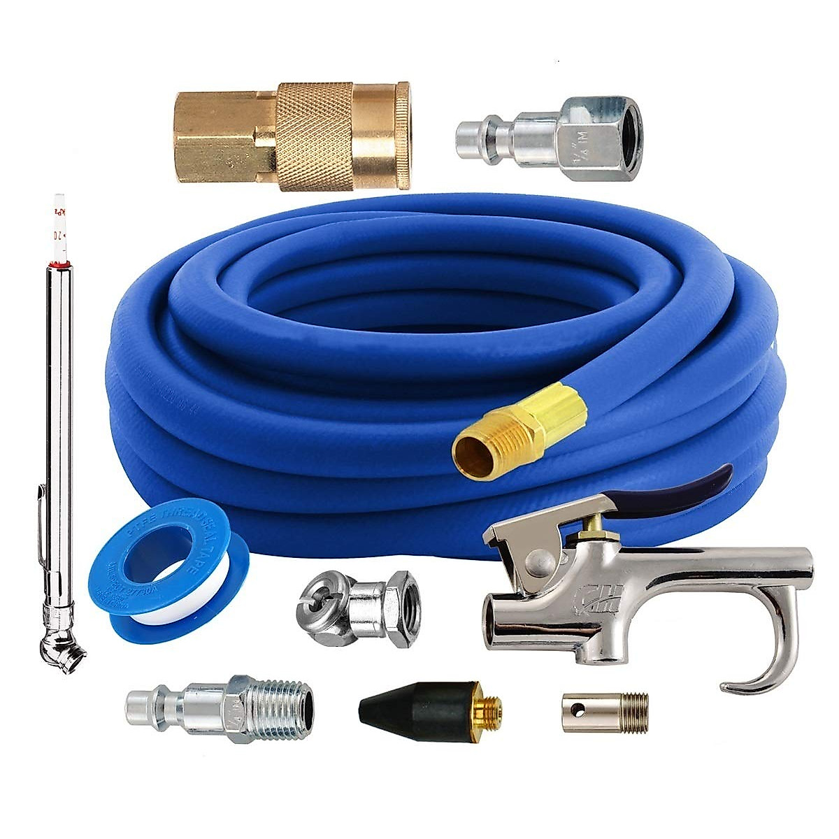 Campbell Hausfeld 10 Piece Air Hose Inflation Accessory Kit (AA961000)