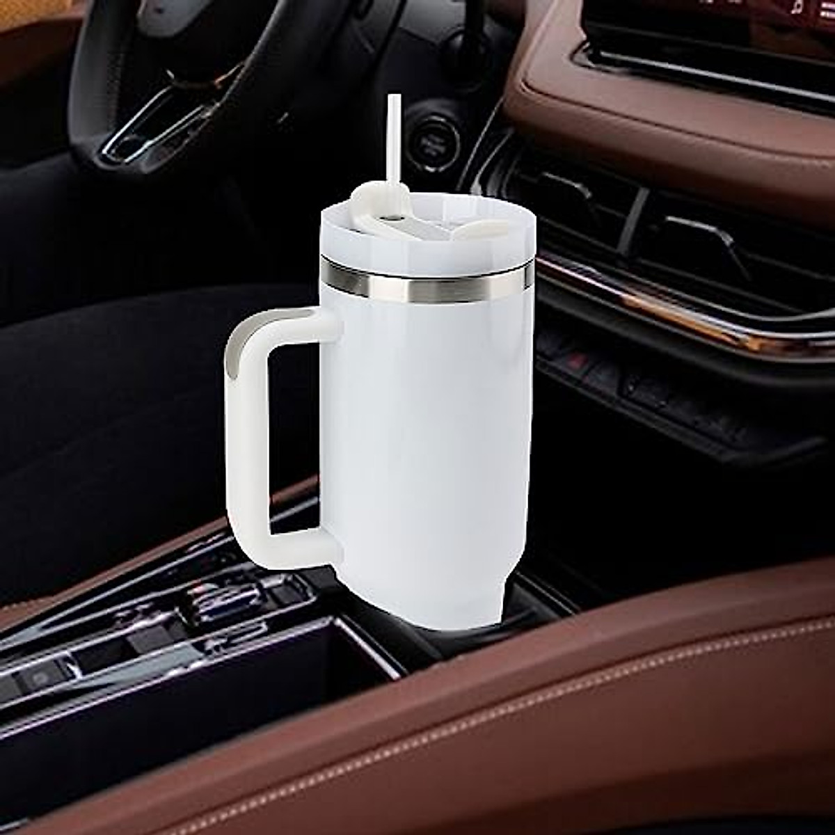 BELYQLY 40oz - New Version Stainless Steel Vacuum Insulated Tumbler with Lid and Straw for Water, Smoothie and More, Iced Tea or Coffee (Sublimation)