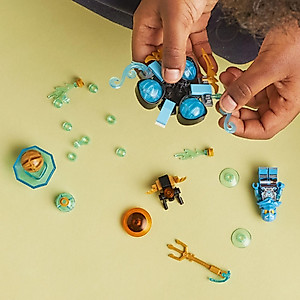 LEGO NINJAGO Nya’s Dragon Power Spinjitzu Drift 71778 Creative Blue Ninja Toy, Gift Idea for 6 Year Old Boys and Girls, Interactive Spinning Toys, includes Nya Minifigure