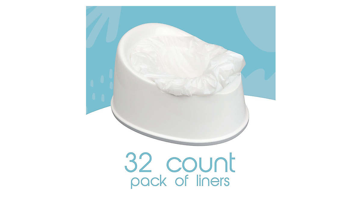 TidyTots Disposable Potty Chair Liners - Mess-Free Potty Training (32 Pack)