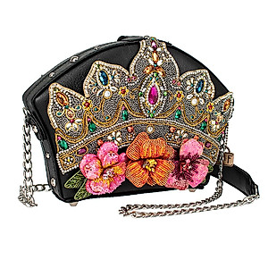 Mary Frances womens Princess Crossbody Crown Handbag Shoulder Bag, Multi, One Size US