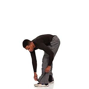 Arctic Quest Mens Snow Ski Waterproof Softshell Snowboard Pants Outdoor Hiking Zipper Bottom Windproof Warm Snow Pants, Grey Heather, Medium