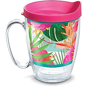 Tervis Tropical Hibiscus Photo Made in USA Double Walled Insulated Tumbler Travel Cup Keeps Drinks Cold & Hot, 16oz Mug, Clear
