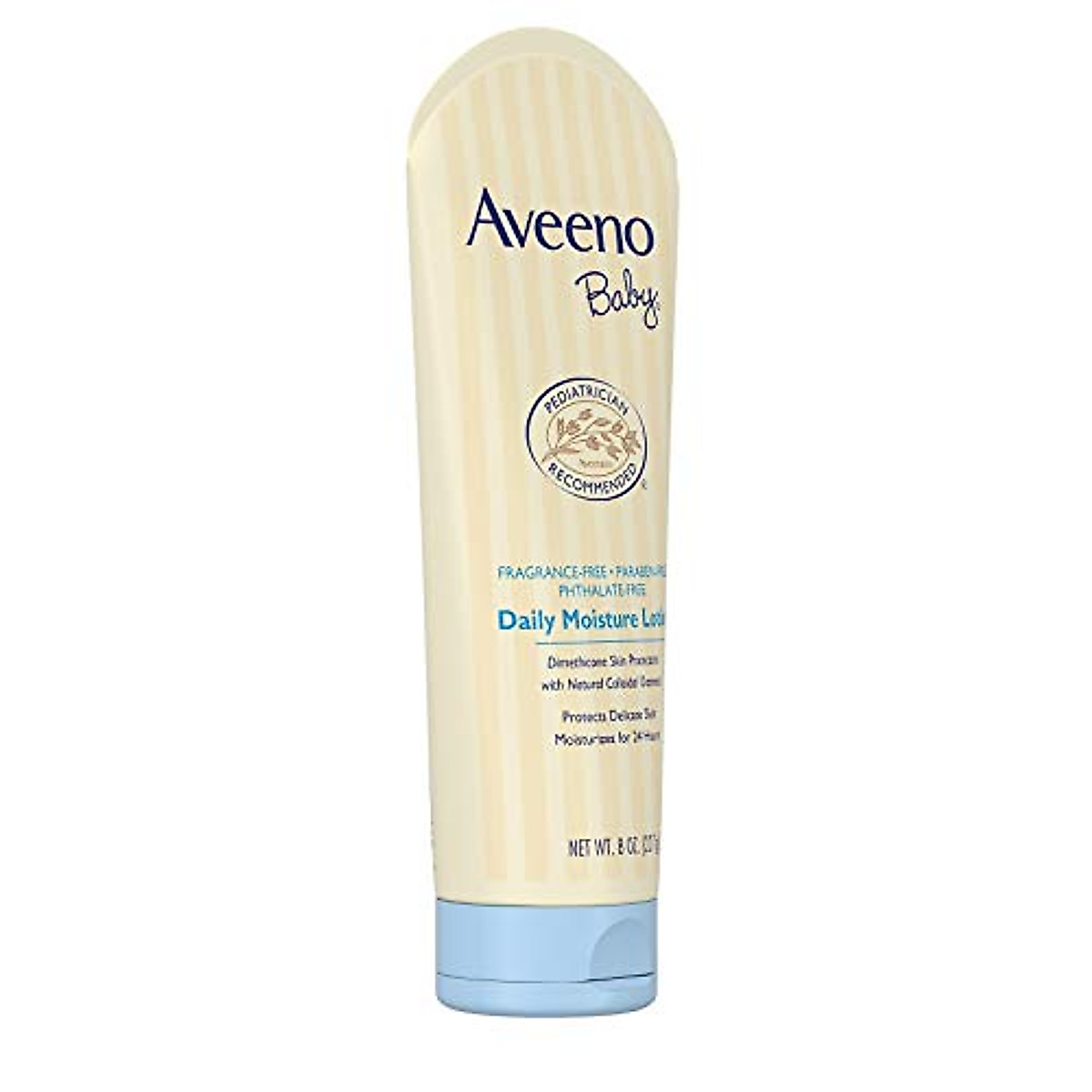 Aveeno Baby Daily Moisture Lotion with Natural Colloidal Oatmeal & Dimethicone, Fragrance-Free, 8 oz