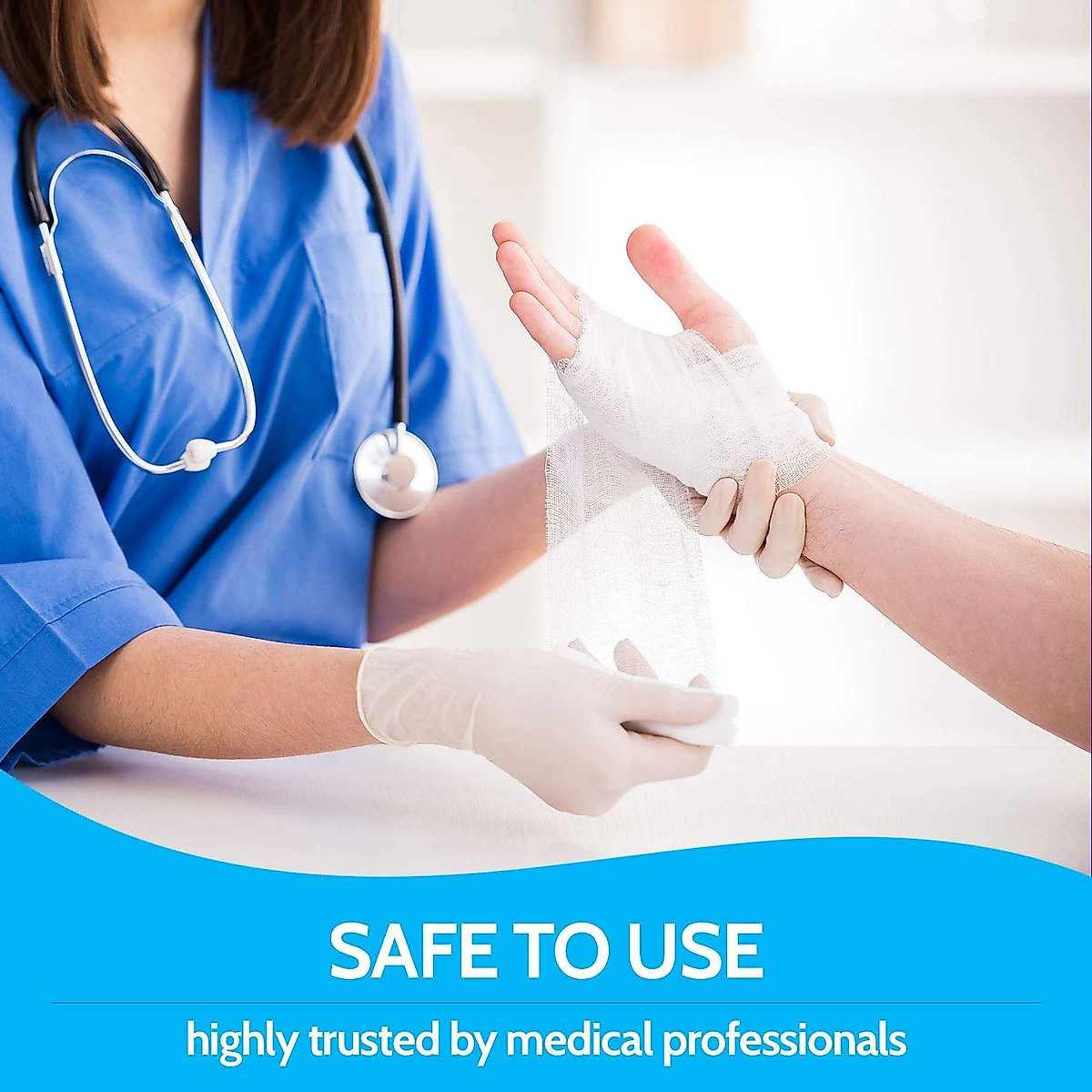 Gauze Bandage Rolls - 4 Yards Per Roll of Medical Grade Gauze Bandage and Stretch Bandage Wrapping for Dressing All Types of Wounds and First Aid Kit by MEDca, (3" Pack of 36)