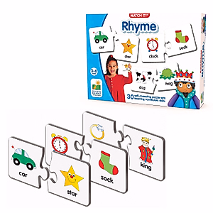 The Learning Journey: Match It! - Rhyme - Rhyming Puzzle Game for Kids Ages 3-5, Learn to Read With Preschool Learning Materials and Learning Games - Educational Award Winning Toys
