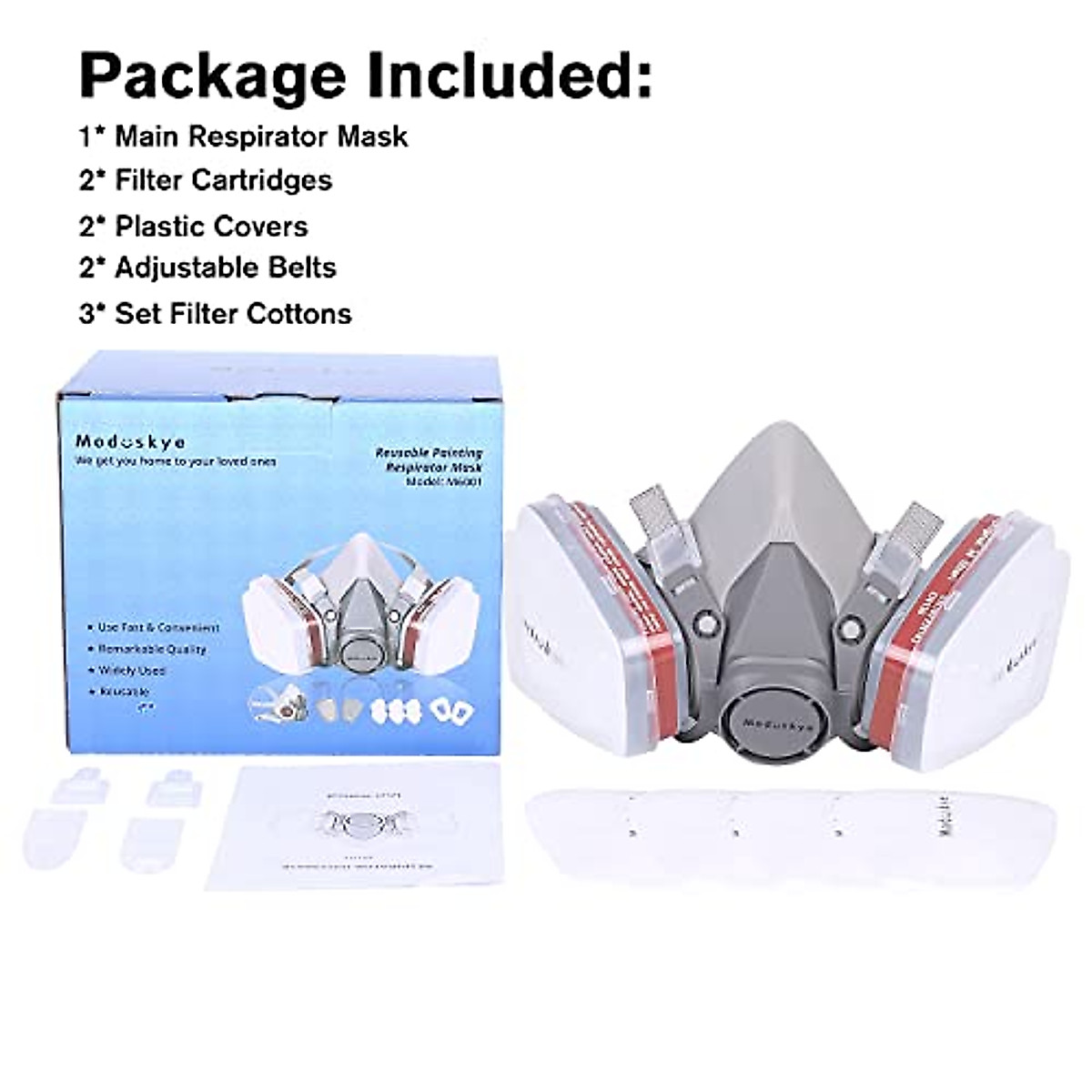 MODUSKYE Reusable Respirator - Safe & Comfortable Protection