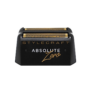 StyleCraft Replacement Gold Titanium Foil Shaver Head fits StyleCraft Absolute Zero Shaver, Black