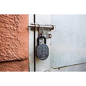 Igloohome Smart Padlock with Silicone Cover Kit - Smart Lock, No Internet Needed, Grant Remote Access via Bluetooth 4.1 / Pin / App (Android/iOS), - Lock for Gate, Bike, Locker, Chain, Storage Unit