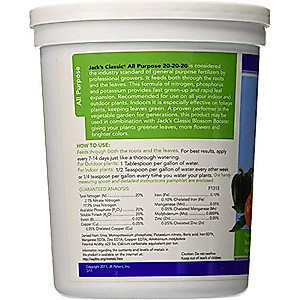 Jack's Classic All Purpose 20-20-20 Water Soluble Plant Food (1.5lbs)