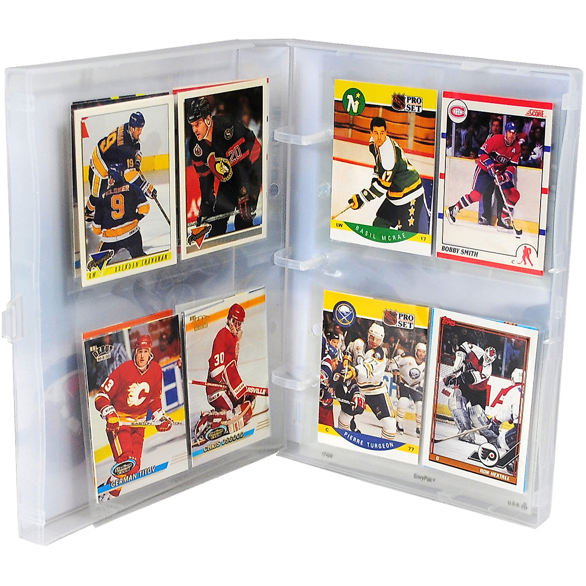 UniKeep Hockey Themed Mini Case for Collectible Trading Cards - Holds UP to 200 Cards
