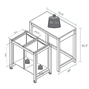 Casual Home Eco Home Laundry Prep Hamper, Natural