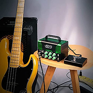 JOYO Badass Bass Mini Amp Head 50 Watt Preamp Hybrid Tube Power Amplifier (No Sound, Requires Extra Speaker & Headphone)