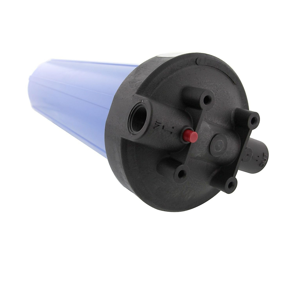 Pentair Pentek 150467 Big Blue Filter Housing, 3/4" NPT #20 Whole House Heavy Duty Water Filter Housing with High-Flow Polypropylene (HFPP) Cap and Pressure Relief Button, 20-Inch, Black/Blue