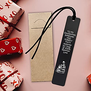 Inspirational Quotes Bookmarks (Double-Sided Engraving), Gifts for Daughter, Book Lover, Bookworm, Daughter Gifts from Mom and Dad-Ydbook10
