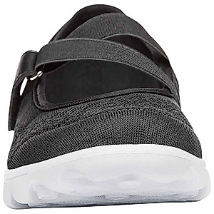 Propét Womens TravelActiv Mary Jane Walking Walking Sneakers Shoes - Black - Size 10 4E