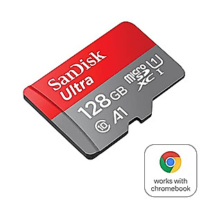 SanDisk 128GB Ultra microSDXC UHS-I Card for Chromebooks - Certified Works with Chromebooks - SDSQUAB-128G-GN6FA