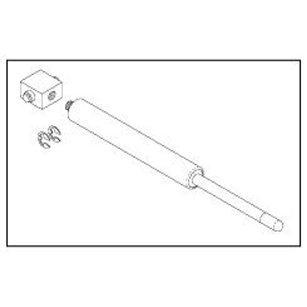 Gas Spring with Anchor for Pelton & Crane PCS601