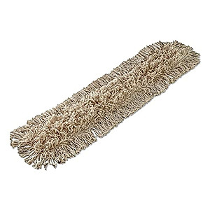 Boardwalk BWK1336 36 in. x 5 in. Industrial Hygrade Cotton Dust Mop Head - White