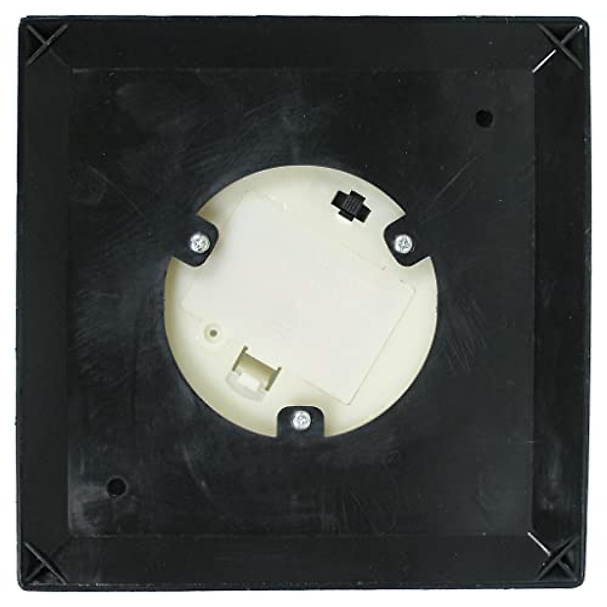 Decorative Black Lantern with Cross bar Design - LED Flickering Flameless Pillar Candle with 5 Hour Timer Included - Indoor/Outdoor Lantern - 13" - Pack of 6