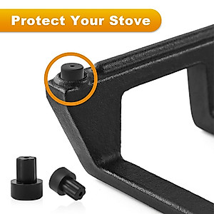 W10919249 Grate Rubber Feet Compatible with Samsung Grate Whirlpool Range HP Gas Stove Cooktop Grates Parts NX58H9500WS Range Grate Rubber Feet - 16 Pack