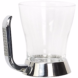 Glitter Collection NC800 Cups-teacups, 4", Silver Glitter