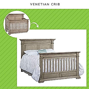 CC KITS Full-Size Conversion Kit Bed Rails for Kingsley & Centennial Convertible Crib | Multiple Finishes Available (Driftwood)
