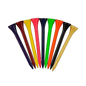 Pride Golf Tee 2-3/4" Way Long RIPSTIXX Golf Tee (65 Count), Yellow