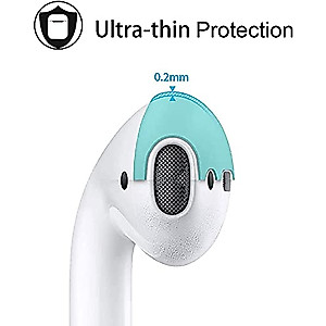 [7 Pairs] Loirtlluy 2021 Upgraded Airpods 2 & 1 Ear Tips Cover, Liquid Silicone Airpods Earbuds Covers [Fit in The Charging Case], Anti-Slip Protective Accessories Compatible with Airpods 2 & 1