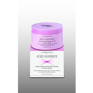 L'Erbolario Hyaluronic Acid Triple Action Moisturising Body Cream - Nourishing And Compacting Treatment - Helps Restore Moisture And Elasticity To Skin Tissue - Prevents Loss Of Humidity - 6.7 Oz