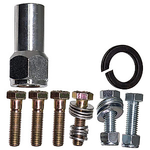 APDTY 133963 Heavy Duty Steering Box Death Wobble Stabilizer Bracket Kit (4x4 Only; Includes Grease-able Bearing)