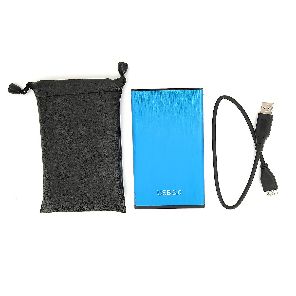PUSOKEI Portable External Hard Drive, USB 3.0 Mobile Hard Drive, with Storage Bag, for Notebooks, All‑in‑Ones, Desktop Computers, for OS X/XP/Win7/ Win8/Win10/Linux（120G）