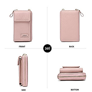 myfriday Small Leather Shoulder Bag, Crossbody Bag CellPhone Wallet Purse Lightweight Crossbody Handbags for Women