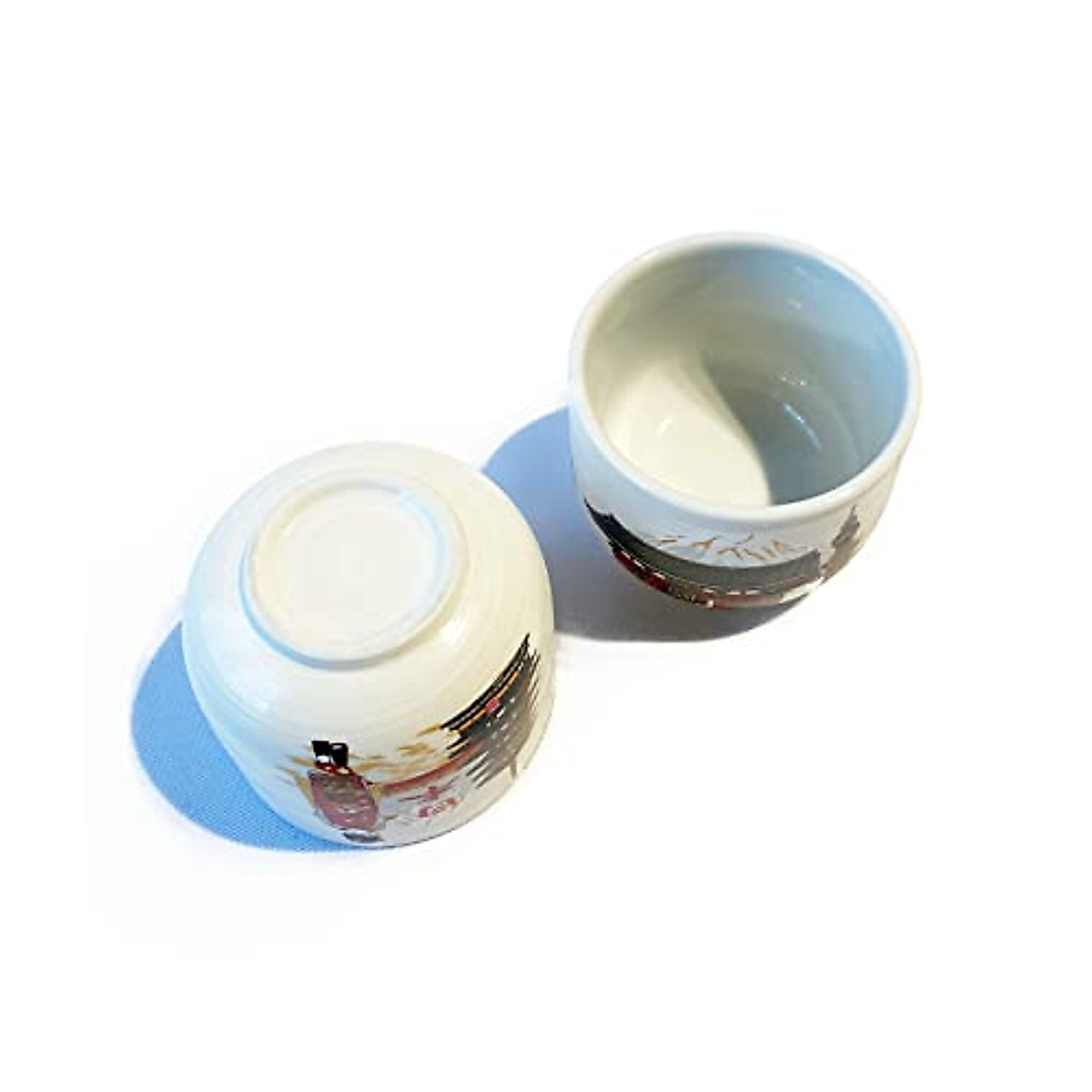 MIKO&TOKYO Japanese Designed YUNOMI Set. 2 of Japanese Tea Cups. For your Asian Tea Time. Enjoy Green Tea, Black Tea and Coffee. Made in Japan