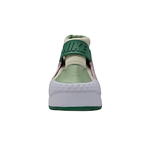 Nike Huarache Run GS Grade School Sneakers, Pink Foam/Malachite-Sesame, 4.5 M US