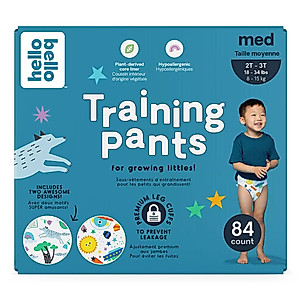 Hello Bello Training Pants Club Box, Bedtime Stories and Space Travelers 2T-3T, 84 Count Multicolor