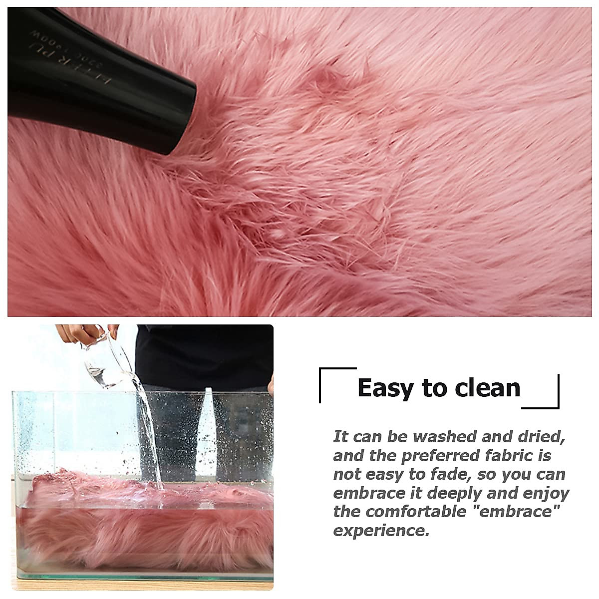 Furry Auto Center Console Cover Pad, Genuine Sheepskin Wool Fur Car Armrest Seat Box Cover, Fluffy Soft Warm Armrest Protector Cushion for Women and Men, 11.02×6.29'' for Most Cars (Royal Blue)