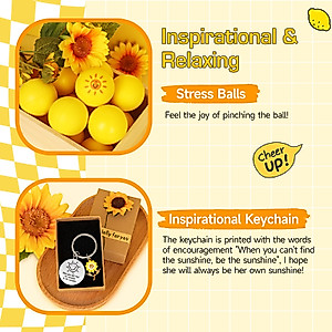 Gift Baskets for Women, 10pcs Unique Birthday Gifts for Women, Best Friend Birthday Gifts, Get Well Soon Gift Basket Sending Sunshine Gifts Cheer Up Box for Sister Friendship - BRIGHTEN UP HER DAY!